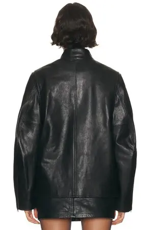Alexander Wang Curved Sleeve Moto Jacket