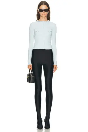 Balenciaga Fitted Cardigan - Light Blue