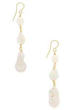 JIL SANDER Pearl Dangle Earrings