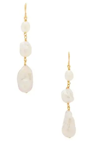 JIL SANDER Pearl Dangle Earrings