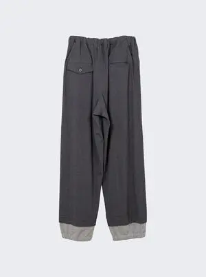 Mihara Yasuhiro Layered Wool Pants - Grey