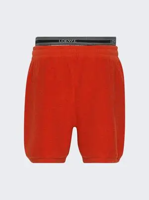 Loewe Terry Stitch Shorts - Orange