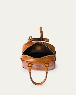 Miu Miu Arcadie Aged Leather Top-handle Bag