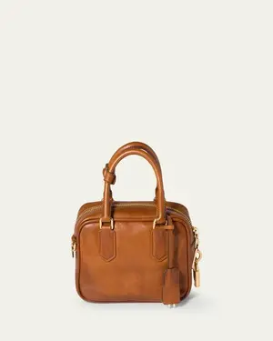 Miu Miu Arcadie Aged Leather Top-handle Bag