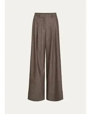 TWP Avery Wool-Blend Trousers Pinecone