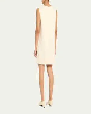 Oscar De La Renta Alliums-print Sleeveless Mini Shift Dress