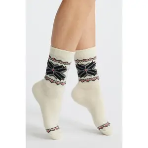 Polo Ralph Lauren Snowflake Fair Isle Wool Blend Crew Socks