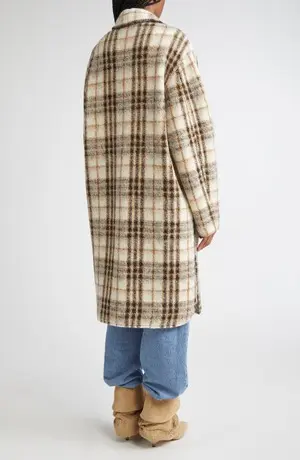 Isabel Marant Étoile Gabriel Plaid Wool-blend Coat