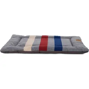 Pendleton Fleece Comfort Cushion - Cabin Stripe Gray
