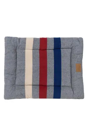 Pendleton Fleece Comfort Cushion - Cabin Stripe Gray