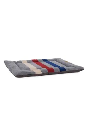 Pendleton Fleece Comfort Cushion - Cabin Stripe Gray