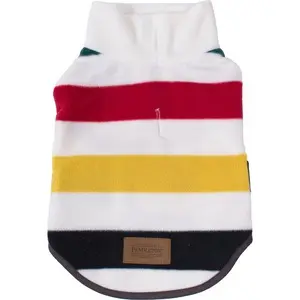 Pendleton Striped Fleece Dog Vest - Glacier