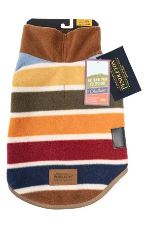Pendleton Striped Fleece Dog Vest - Joshua Tree
