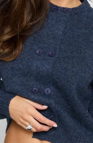 Princess Polly Kammi Double Button Crop Cardigan