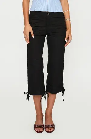 Princess Polly Drawstring Cuff Capri Pants