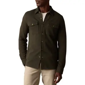 THE NORMAL BRAND Looped Terry Button-up Shirt