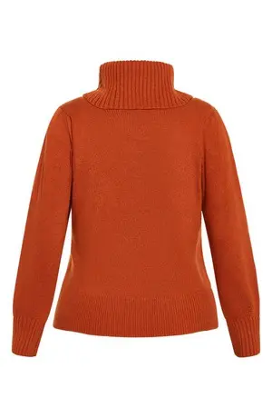 City Chic Softly Sweet Turtleneck Sweater