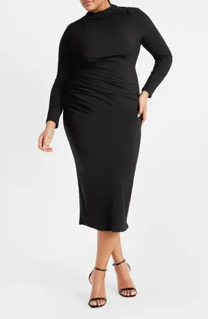 City Chic Kora Long Sleeve Dress
