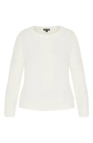 City Chic Elisa Textured Sweater