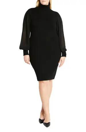City Chic Mock Neck Dresses