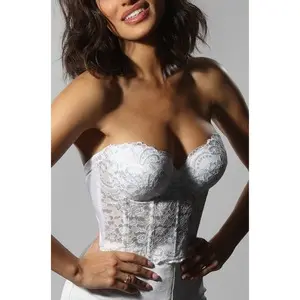 DOMINIQUE INTIMATES Estrada X Strapless Low Back Bustier Bra - White