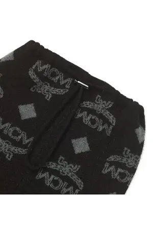 Mcm Monogram Wool Jacquard Neck Warmer