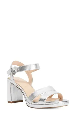 Dune London Manifesting Platform Sandal - Silver
