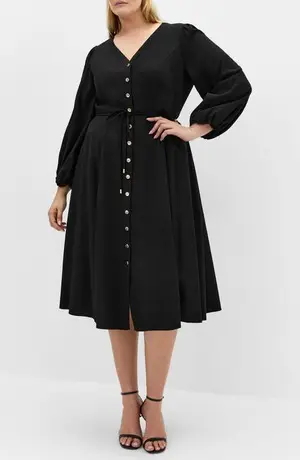 City Chic Long Sleeve Day Dresses
