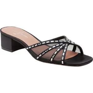 Linea Paolo Ivona Embellished Slide Sandal - Black