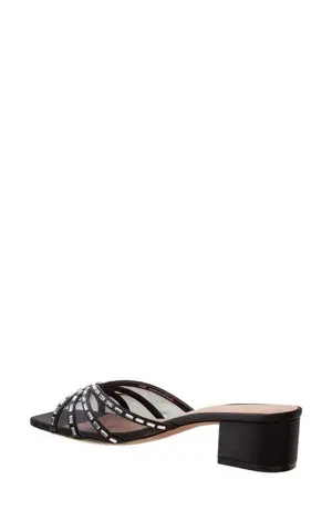 Linea Paolo Ivona Embellished Slide Sandal - Black