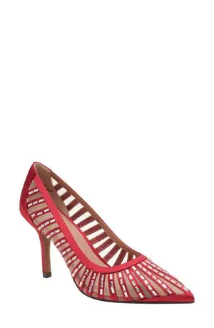 Linea Paolo Paola Pointed Toe Pump - Ruby Red