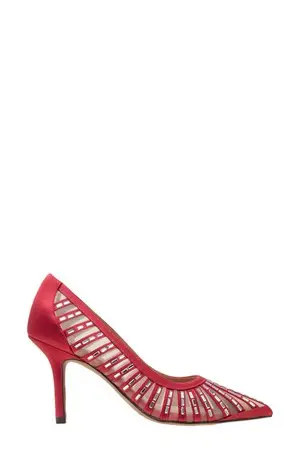 Linea Paolo Paola Pointed Toe Pump - Ruby Red