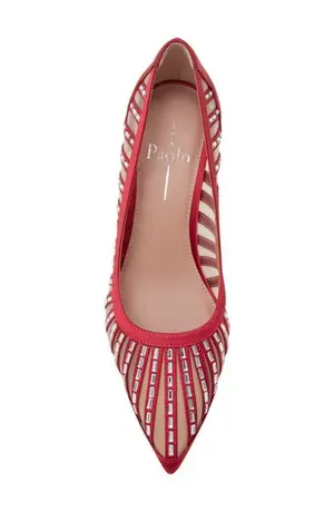 Linea Paolo Paola Pointed Toe Pump - Ruby Red