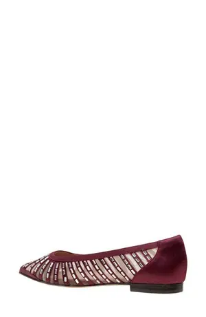 Linea Paolo Noelle Pointed Toe Flat - Dark Burgundy
