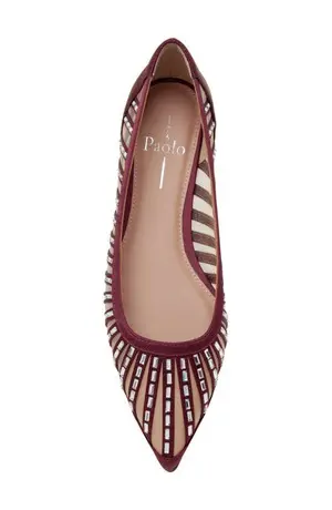 Linea Paolo Noelle Pointed Toe Flat - Dark Burgundy