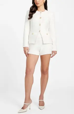 MARCIANO Clara Texture Cardigan - White