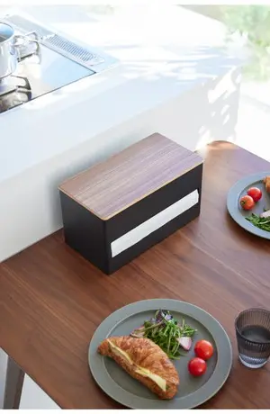 YAMAZAKI Paper Towel Dispenser - Walnut