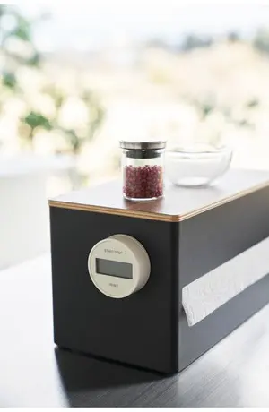 YAMAZAKI Paper Towel Dispenser - Walnut