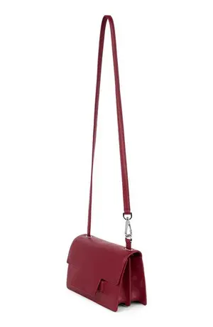 WE-AR4 The Accordion Leather Shoulder Bag - Maroon