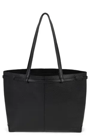 WE-AR4 The Pixie Leather Tote - Black