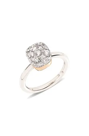 Pomellato Nudo Petit Diamond Ring - White Gold/rose Gold