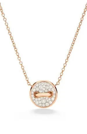 Pomellato Pom Pom Mother-of- & Diamond Reversible Dot Pendant Necklace - Pearl
