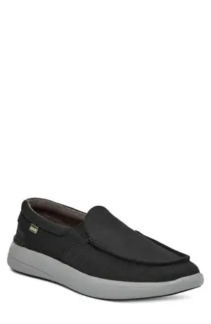 Sanuk Happy Hour Lite Resort Slip-on Sneaker - Black