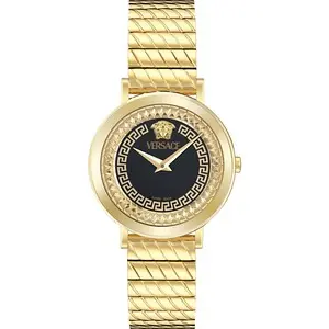 Versace Delphinus Bracelet Watch - Ip Yellow Gold