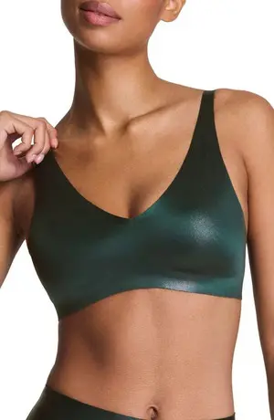 Spanx Spanxshape™ Luxeshine Bralette - Meridian Gunmetal Foil