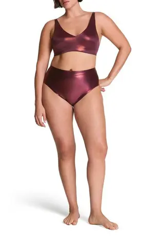 Spanx Spanxshape™ Luxeshine Bralette - Plum Berry Foil
