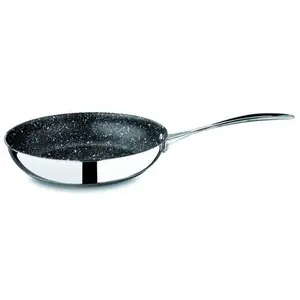 MEPRA Glamour Diamond Non-stick Frying Pan With Handle And Lid - Silver