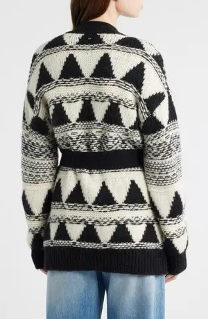BOSS Fregolano Tie-front Longline Cardigan