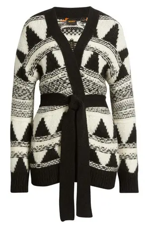BOSS Fregolano Tie-front Longline Cardigan