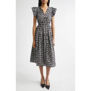 Ulla Johnson Flutter Sleeve Midi Dresses